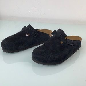Birkenstock | Shoes | Birkenstock Boston Soft Footbed Closed Toes Black ...